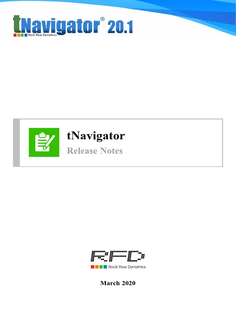 Tnavigator Release Notes English | PDF | Graphical User Interfaces | 3 ...
