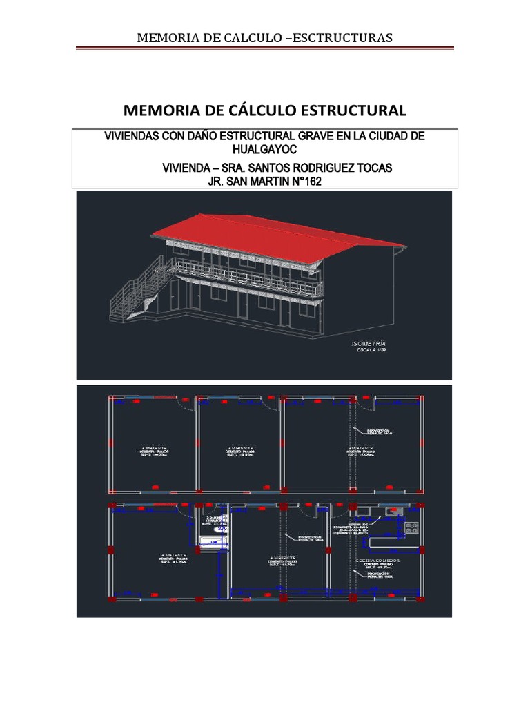 MEMORIA DE CÁLCULO ESTRUCTURAL Completa | PDF | Viga (Estructura ...