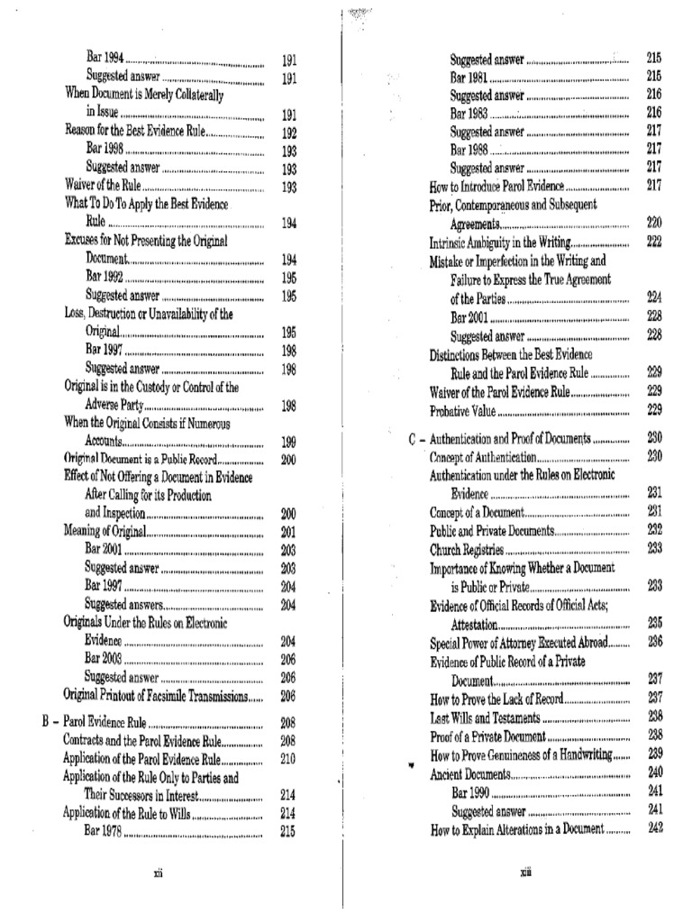 Evidence by Riano | PDF