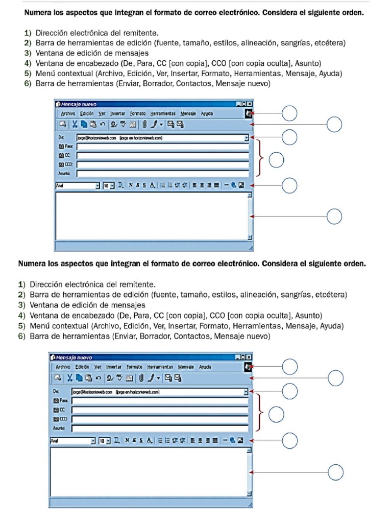 Actividad - Partes Del Correo Electronico | PDF