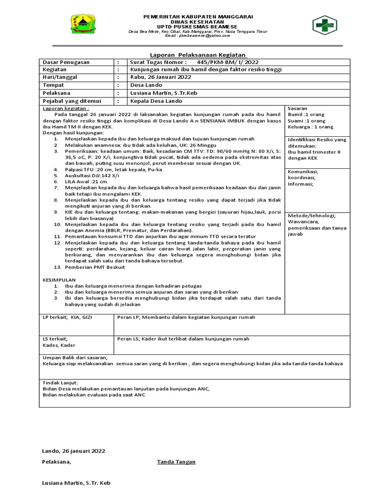 Format LPT BUMIL RESTI 2022 | PDF