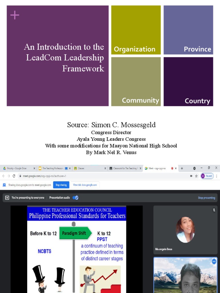An Introduction To The Leadcom Leadership Framework: Organization ...