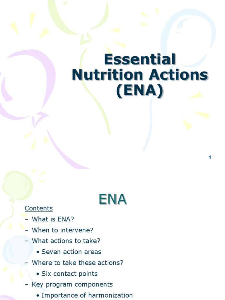 Essential Nutrition Actions Overview | PDF | Breastfeeding | Vitamin