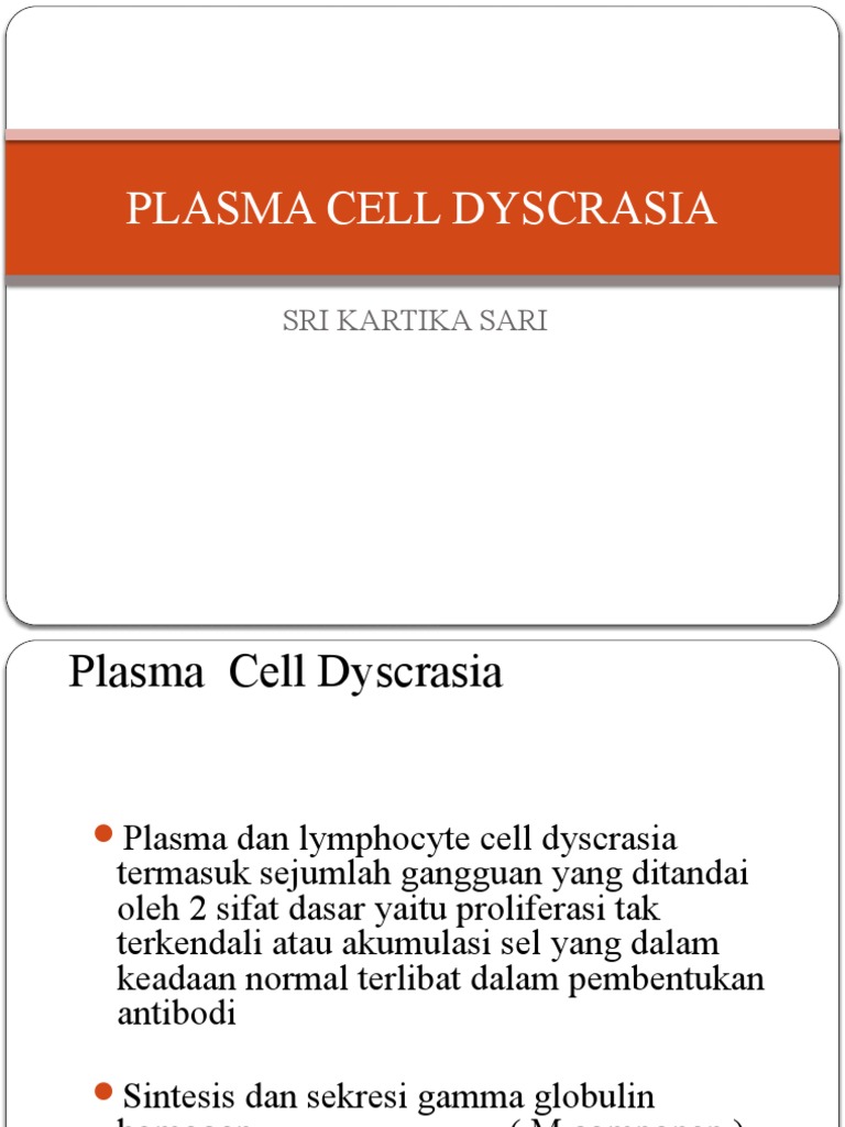 Plasma Cell Dyscrasia | PDF | Multiple Myeloma | Immunology