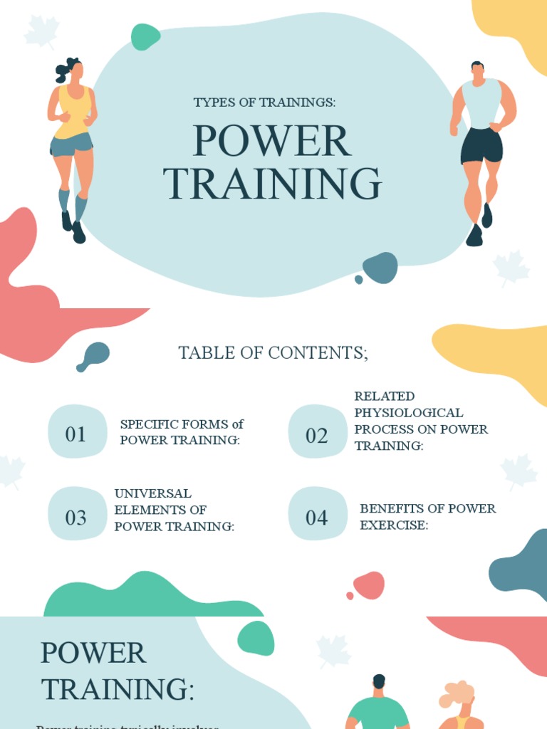 Power Training: Types of Trainings | PDF | Strength Training | Weight ...