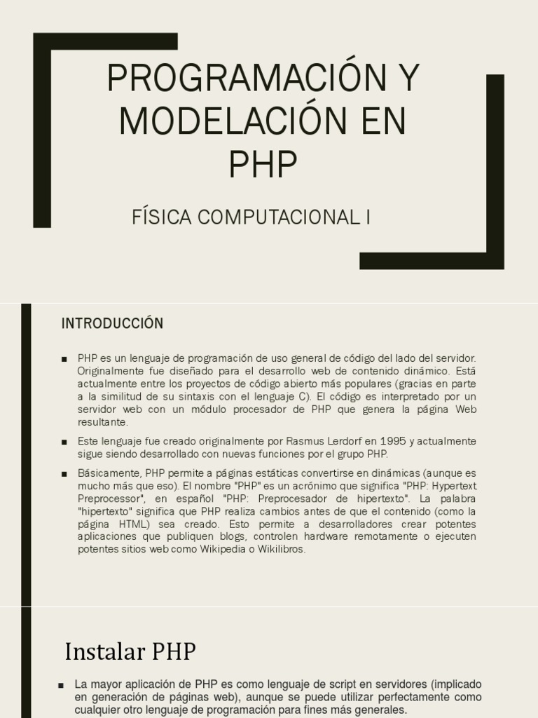 Programación en PHP 1 | PDF | Estructura de datos de matriz | Php