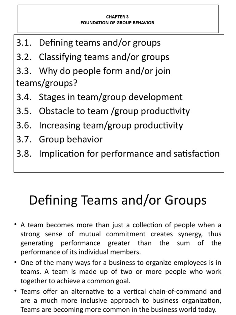 Foundation of Group Behavior | PDF | Psychology | Cognition