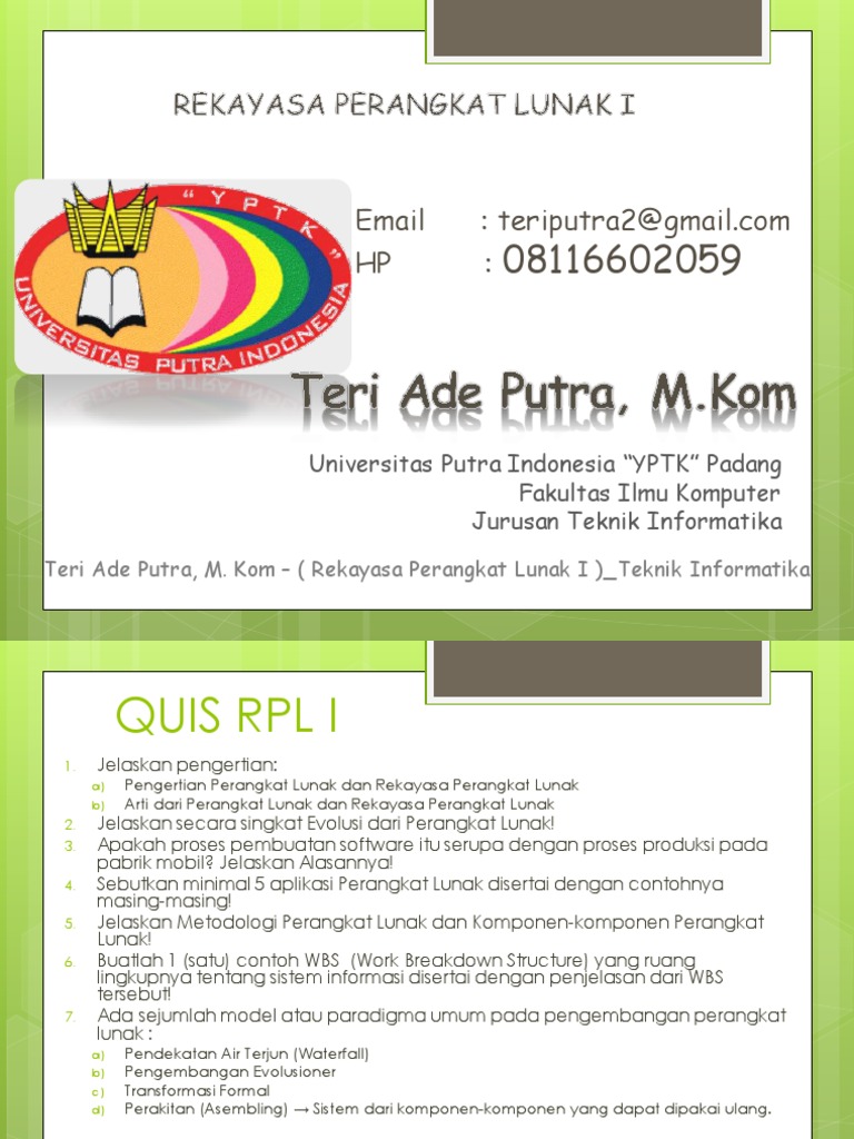 Pert 8 Quis RPLI | PDF