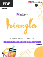 Class 10 Maths Chapter 6 Triangle Notes | PDF | Triangle | Classical ...