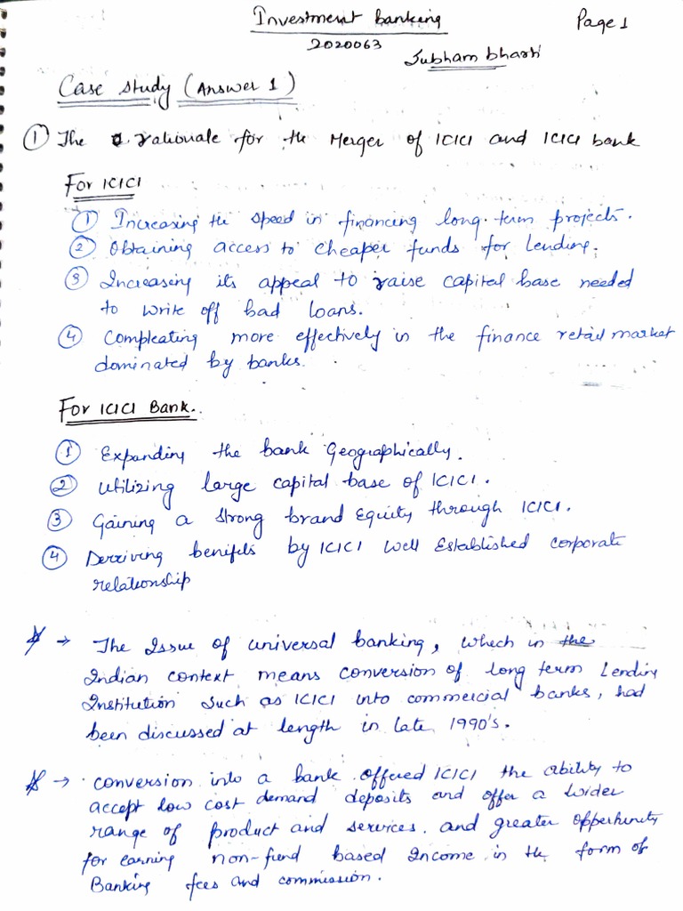 ICICI Bank Case Study Analysis | PDF