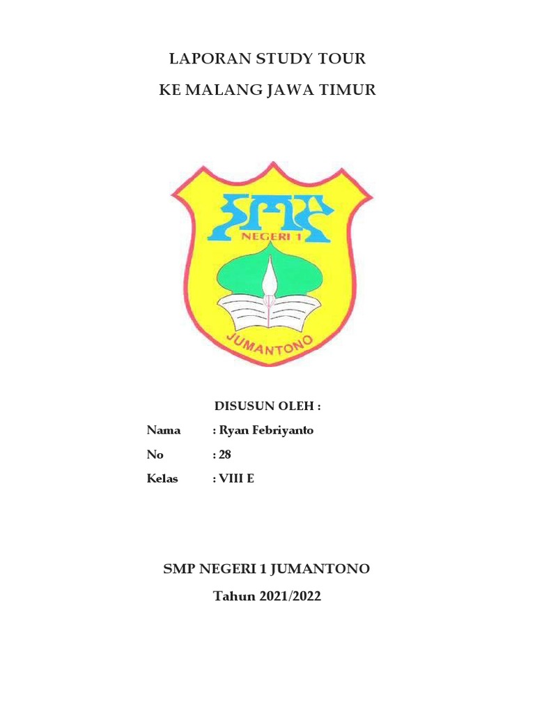Karya Tulis Laporan Study Tour 2022 | PDF | Ilmu Sosial
