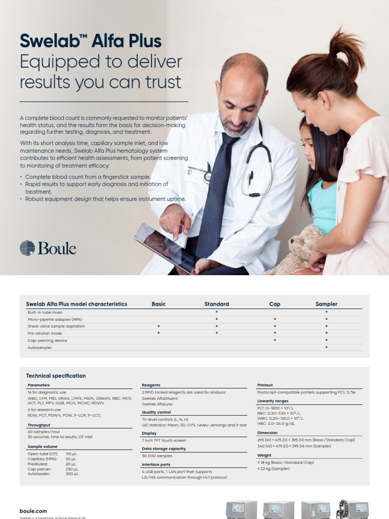 Swelab™ Alfa Plus: Equipped To Deliver Results You Can Trust | PDF ...