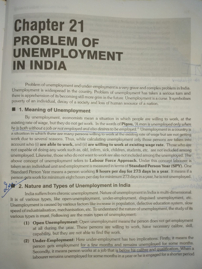 Problem of Unemployment in India | PDF | Unemployment | Saving