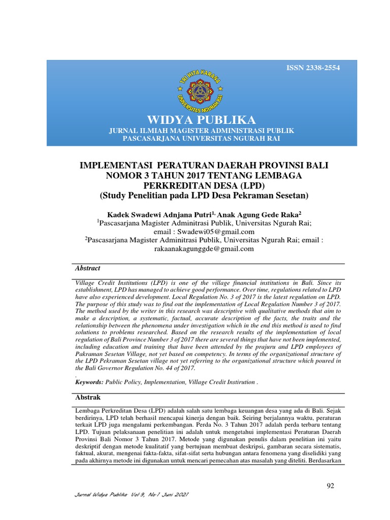 655-Article Text-2692-2-10-20211126 | PDF | Indonesia