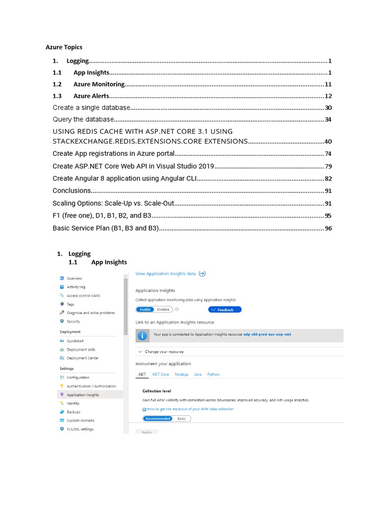 Azure Topics | PDF | Microsoft Visual Studio | Web Application
