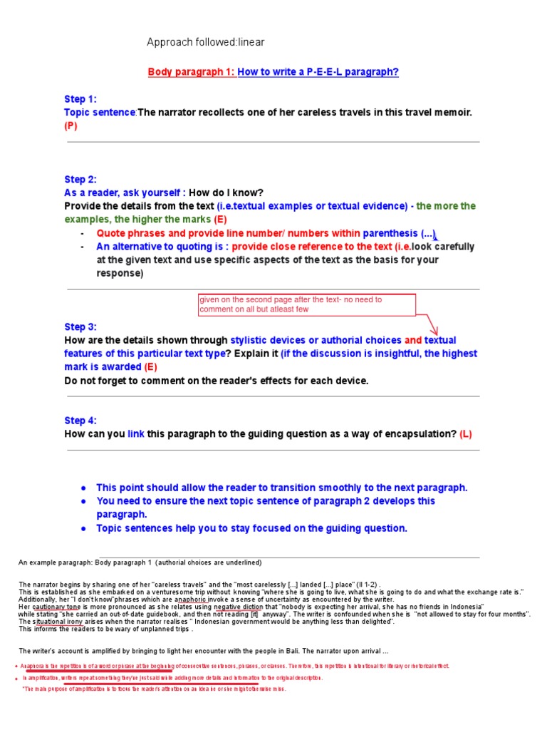 Body Paragraph 1 For Travel Memoir | PDF | Cognitive Science | Linguistics
