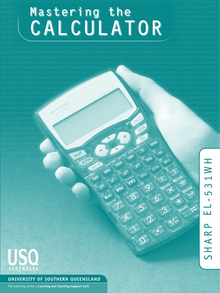 Sharp El Series Calculator | PDF | Logarithm | Variance