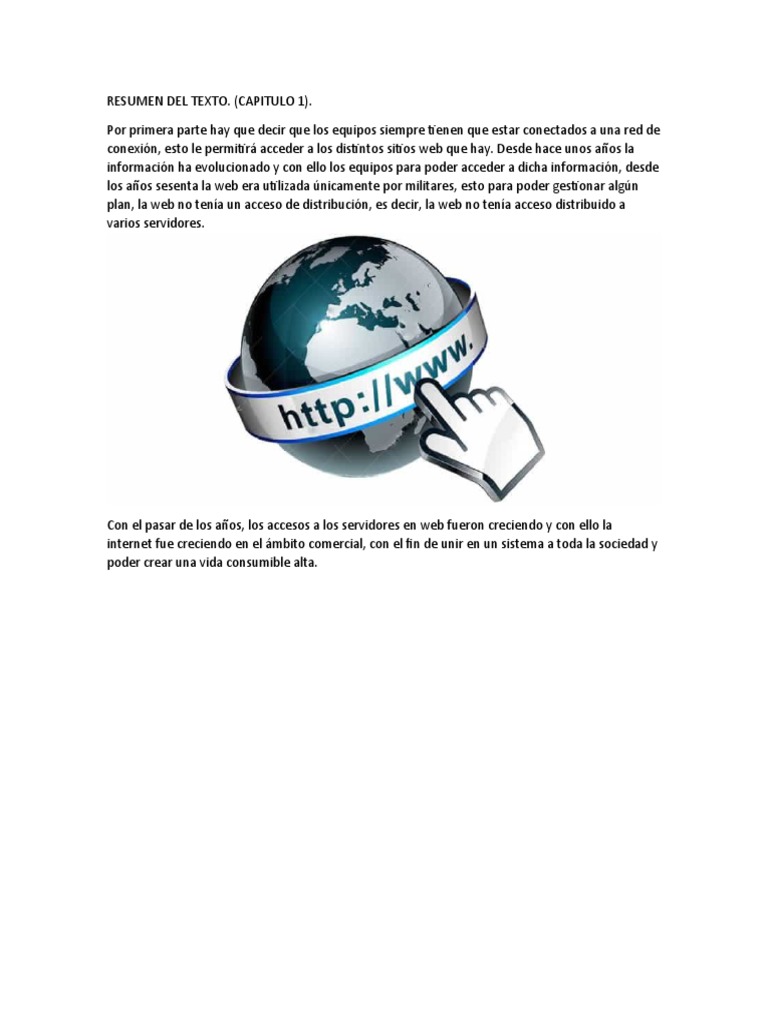 Resumen Del Texto (CAPITULO 1) . | PDF