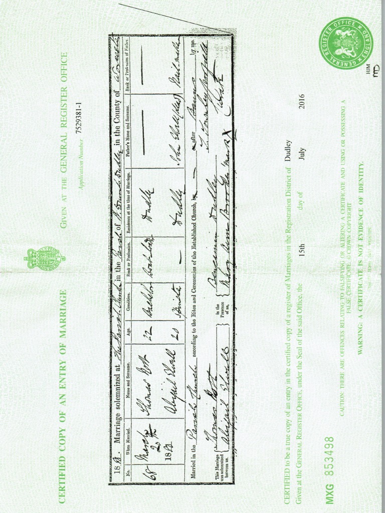 M.cert Thomas Nott 1888 | PDF