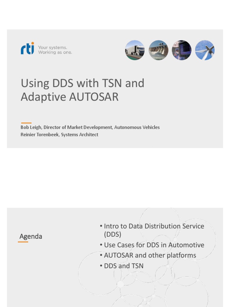 DG Leigh Autosar Dds TSN Use Case 1218 v02 | PDF