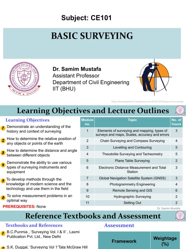 Module 1 - Lecture 1,2,3 | PDF | Surveying | Accuracy And Precision