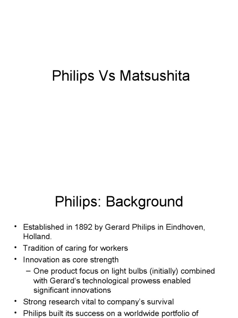 Philips Vs A | PDF | Philips | Innovation