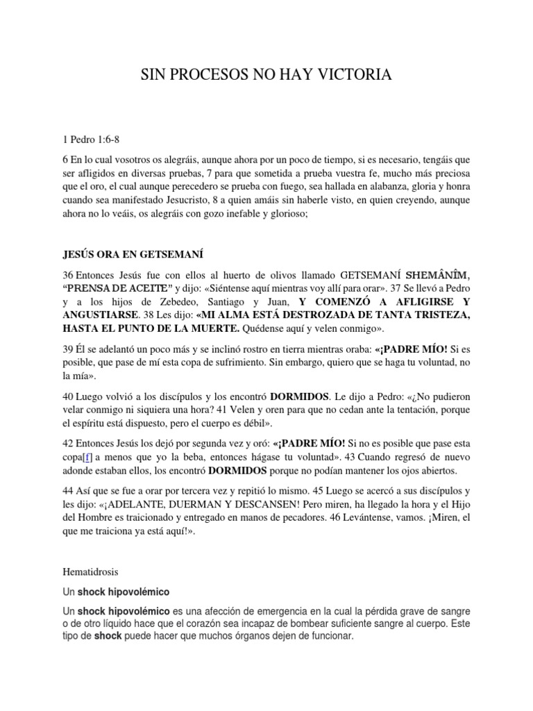 Sin Proceso, No Hay Victoria | PDF | Jesús | Oración