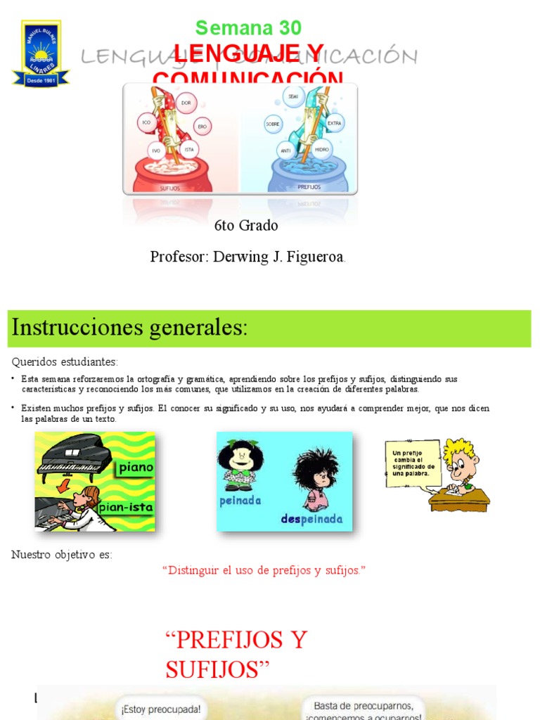 Los Prefijos y Sufijos | PDF