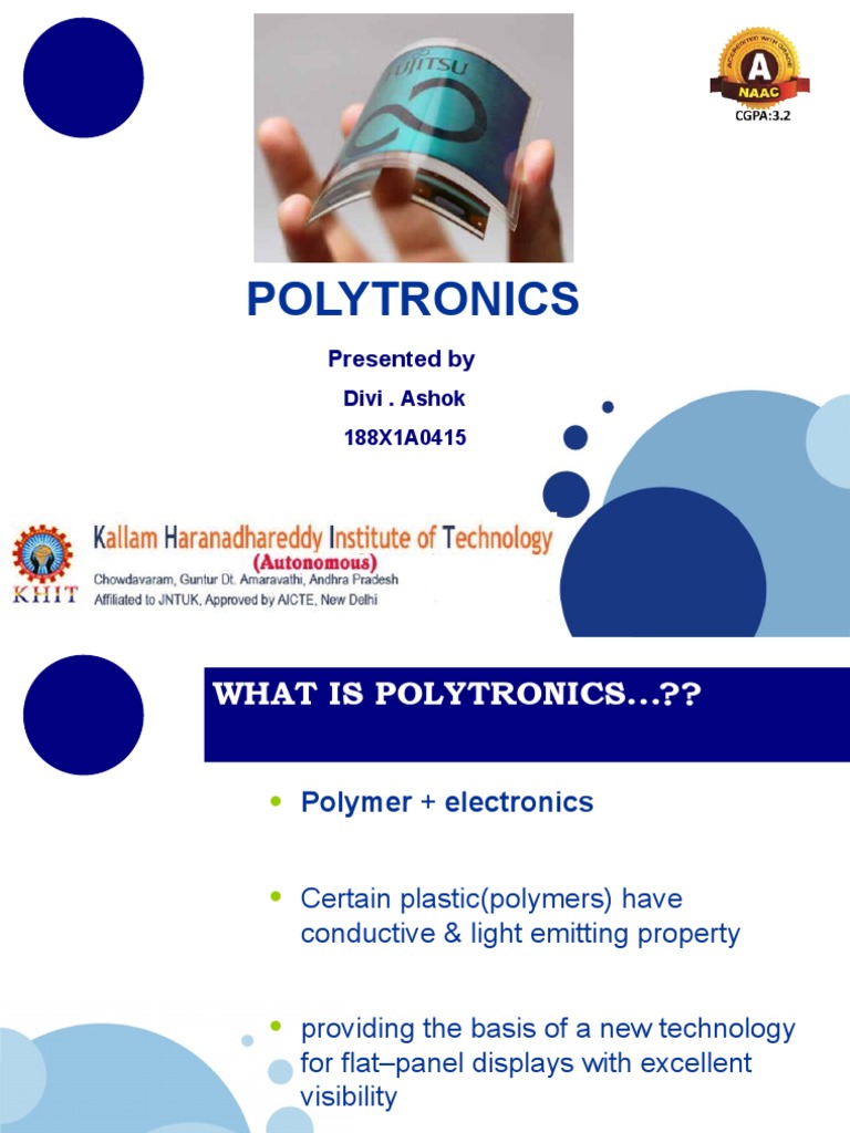 Fdocuments - in - PPT Polytronics Plastic Circuits Buzzpara | PDF | Plastic | Integrated Circuit
