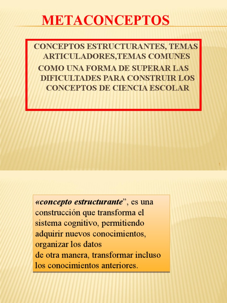 Metaconceptos | PDF | Sistema | Concepto