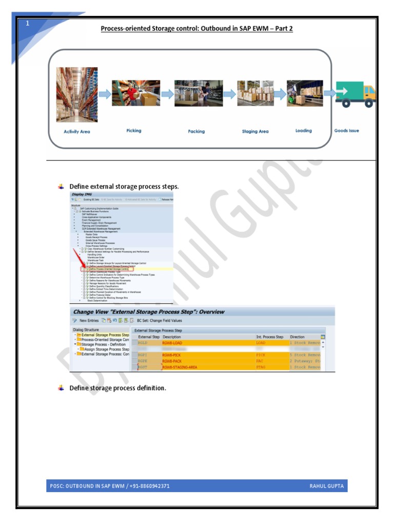 POSC Part # 2 Outbound EWM SAP | PDF | Information Technology Management | Business