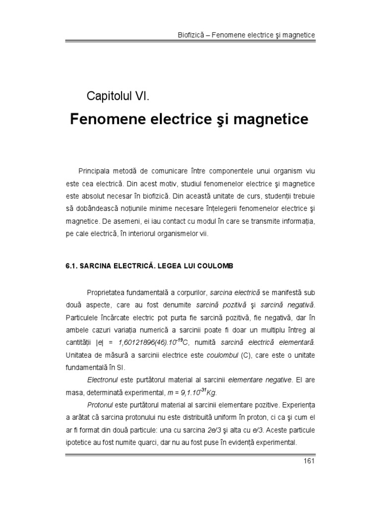 Fenomene Electrice Şi Magnetice | PDF