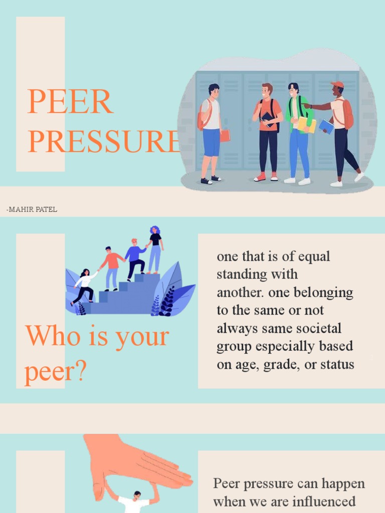 Peer Pressure 01 | PDF | Friendship | Experience