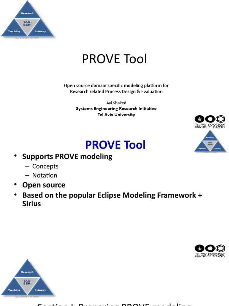 Prove Tool: Open Source Domain Specific Modeling Platform For Research ...