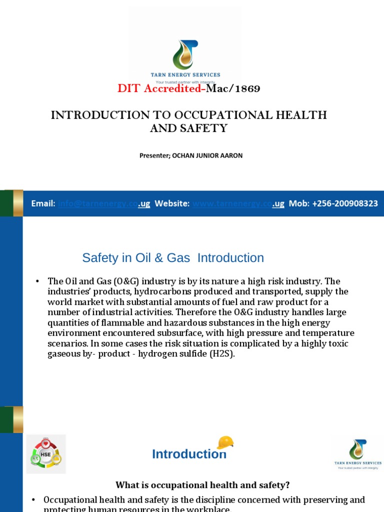 General HSE in OIL & Gas Module 1 | PDF | Occupational Safety And ...