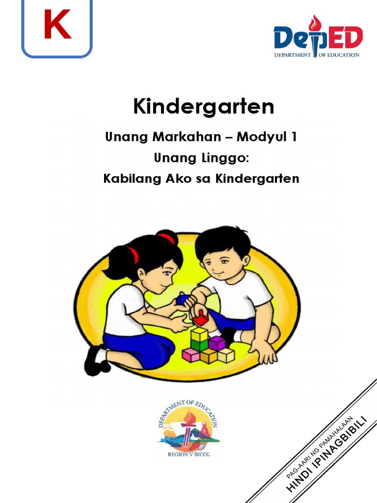 Final Edited Kindergarten Q1 Module Week 1-Albay Colored | PDF