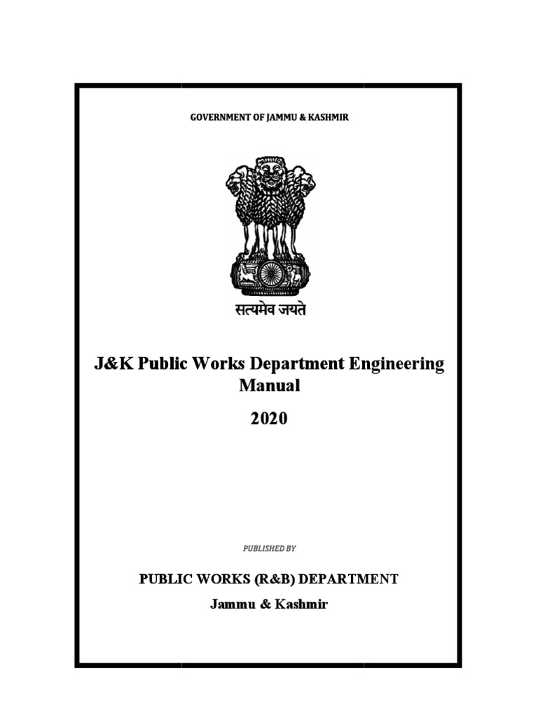 PWD Engin Manual - 2020 | PDF | Audit | Engineer