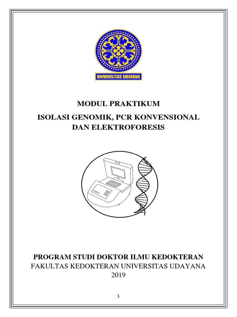 MODUL PRAKTIKUM PCR Dan ELEKTROFORESIS | PDF