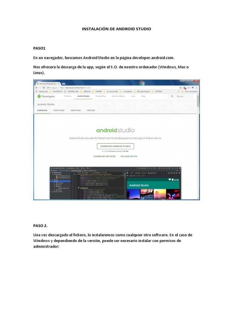 Instalación de Android Studio en Windows | PDF | Android (sistema ...