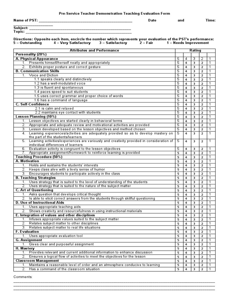 Pre Service Form | PDF | Learning | Creativity