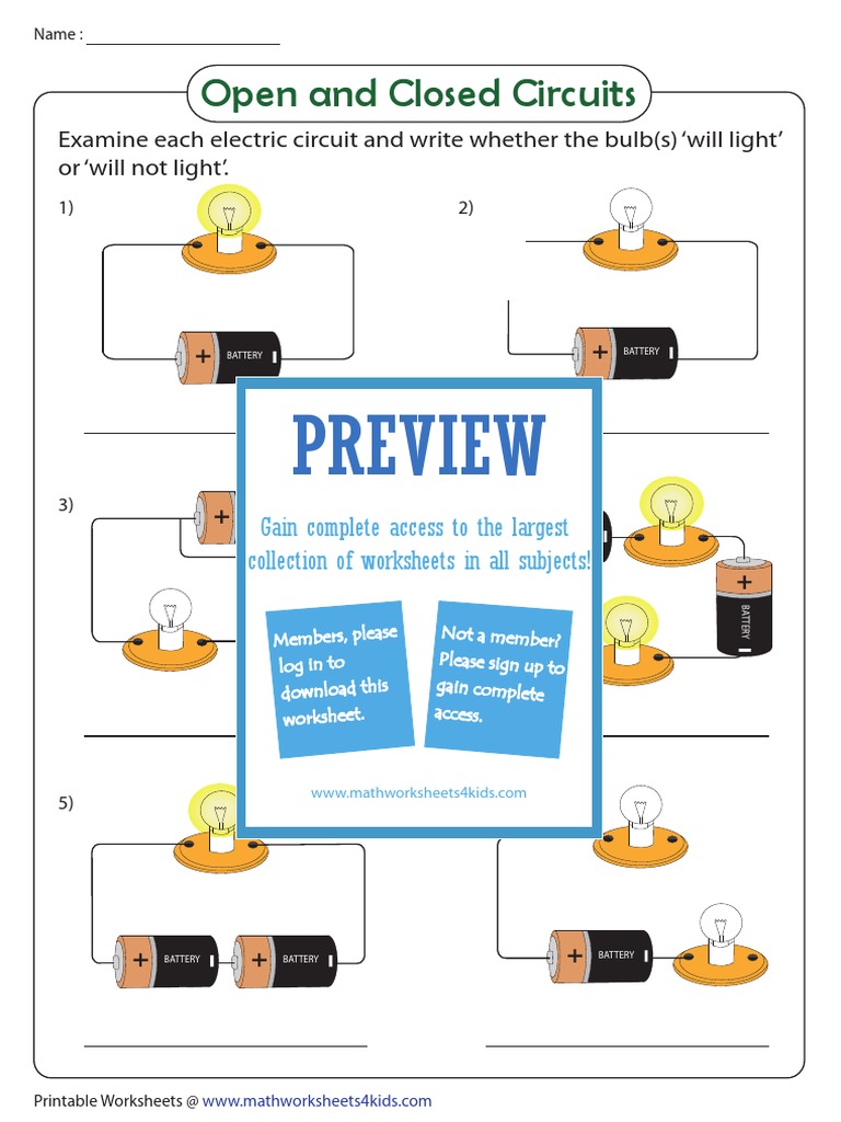 Preview: Open and Closed Circuits | PDF | Electrical Engineering ...