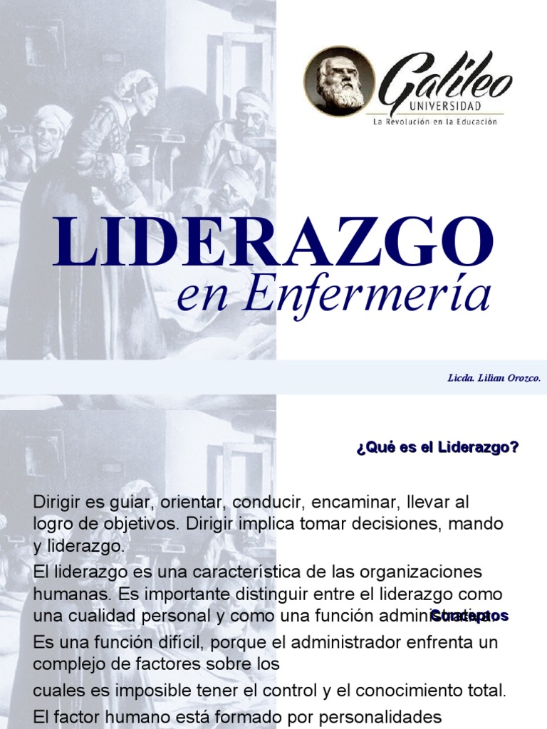 Liderazgo en Enfermeria | PDF | Enfermería | Liderazgo