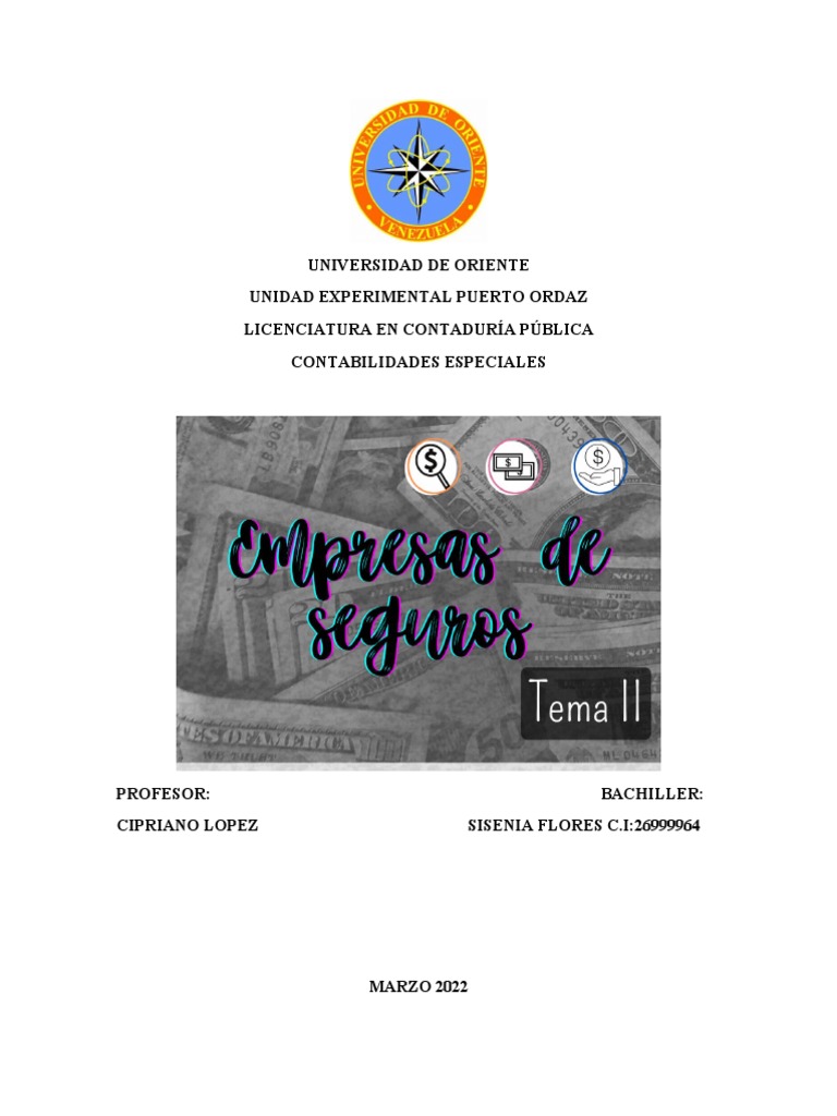 Contabilidad de Seguros | Descargar gratis PDF | Póliza de seguros | Seguro