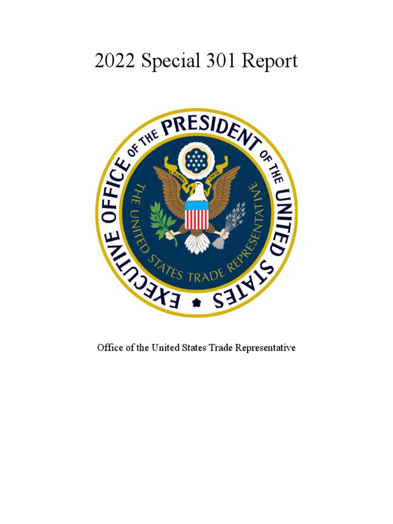 2022 Special 301 Report | PDF | Intellectual Property | Copyright ...