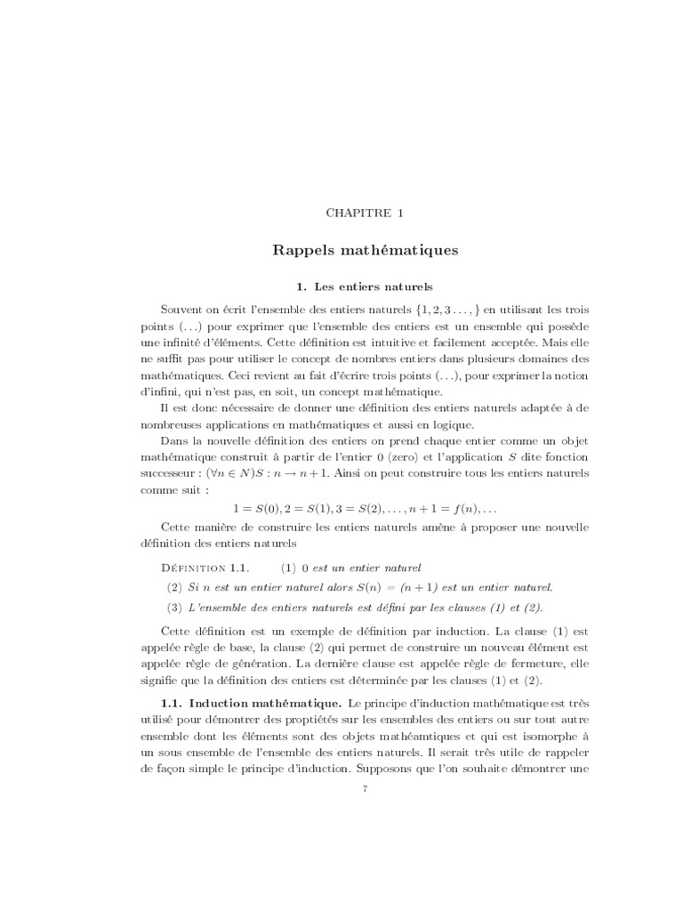 Induction et logique formelle en maths | PDF | Sémantique | Vérité