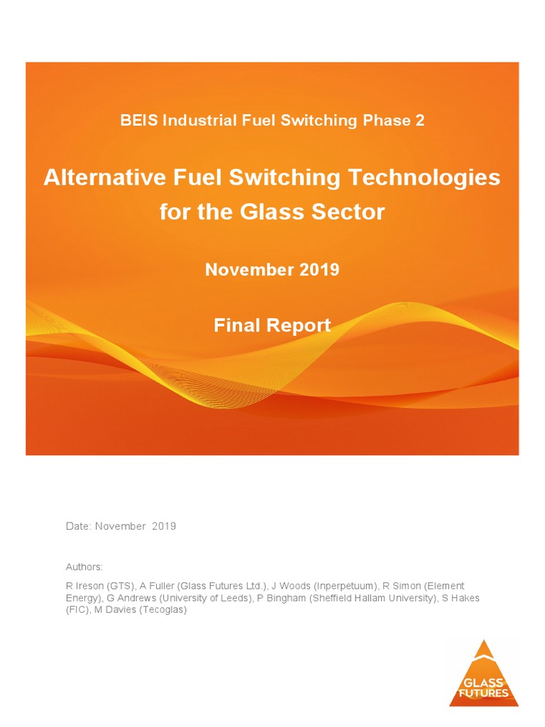 Alternative Fuel Switching Technologies For The Glass Sector - Phase ...