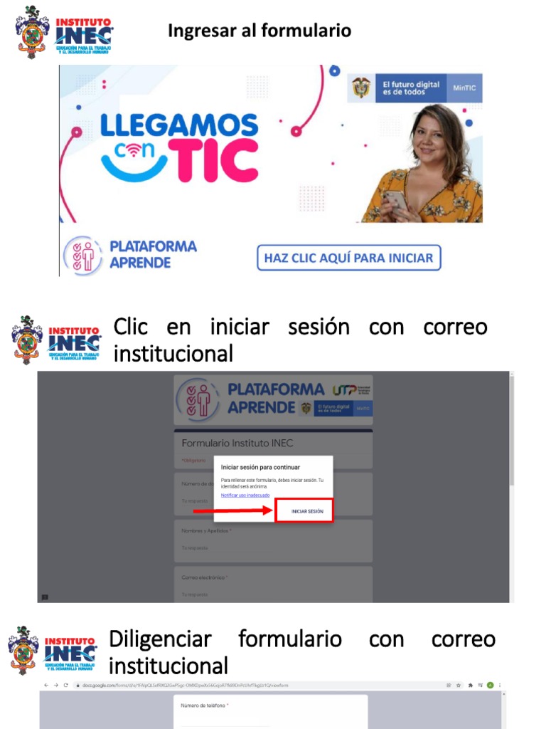 Paso A Paso Curso Tics-1 Mintic - Inec Sede Yopal | PDF | Crecimiento personal y profesional ...