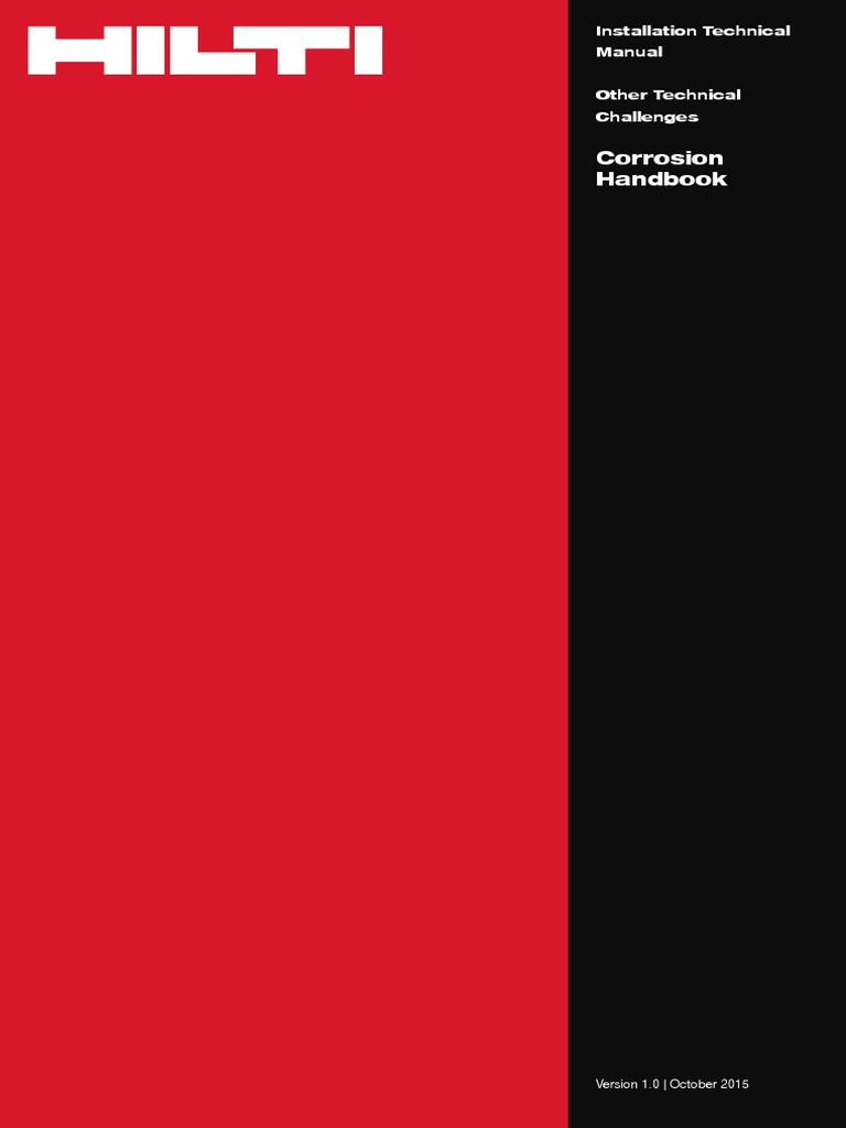 Hilti - Corrosion-Handbook - Tech Manual - 10 - 2015 | PDF | Corrosion ...
