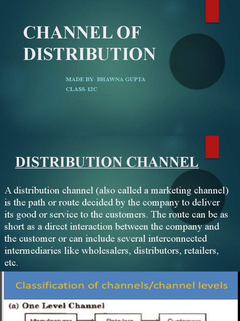 Channels of Distribution | PDF