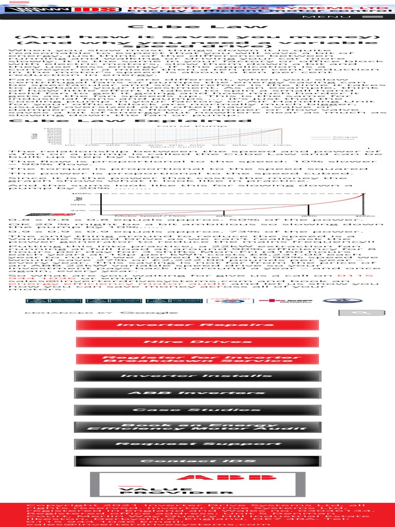 Cube Law by Inverter Drive Systems LTD - ABB AVP - Inverters | PDF ...